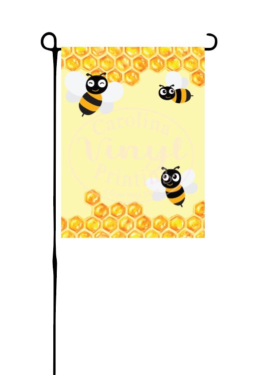 Bee Garden Flag – Custom Designs by Natalie