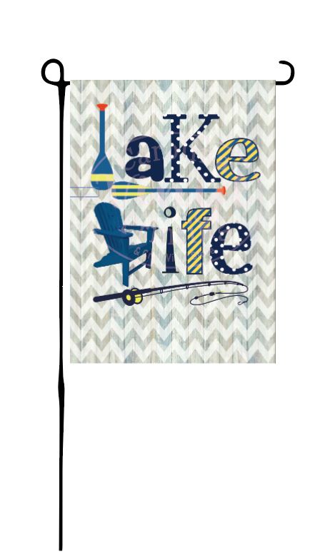 Lake Life Garden Flag – Custom Designs by Natalie