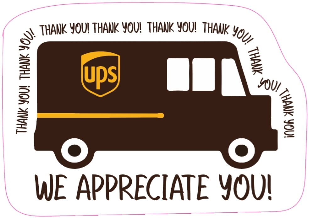 UPS & USPS Thank You Stickers – Custom Designs by Natalie